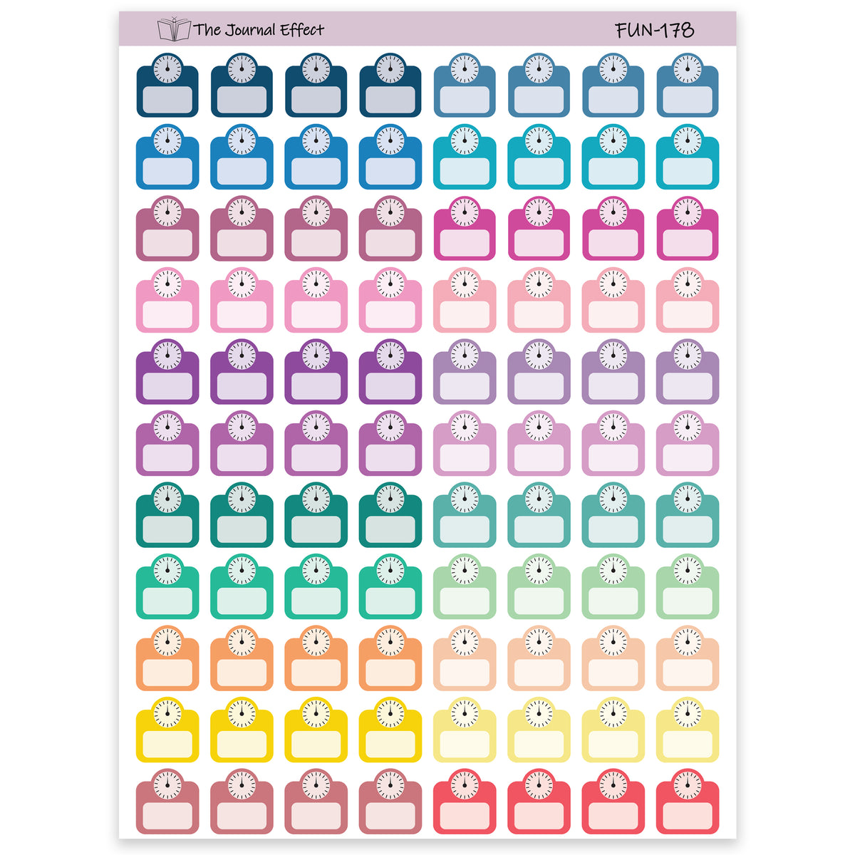 Scale Weight Tracing Labels – The Journal Effect