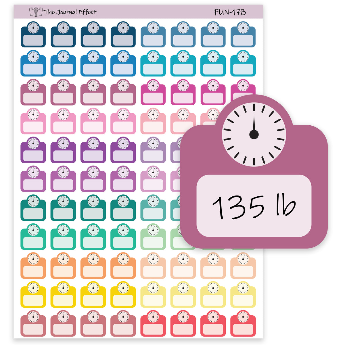 Scale Weight Tracing Labels – The Journal Effect