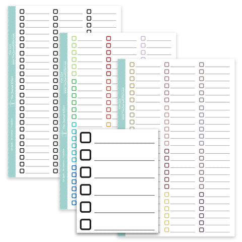 Square Checklist Full Box – The Journal Effect
