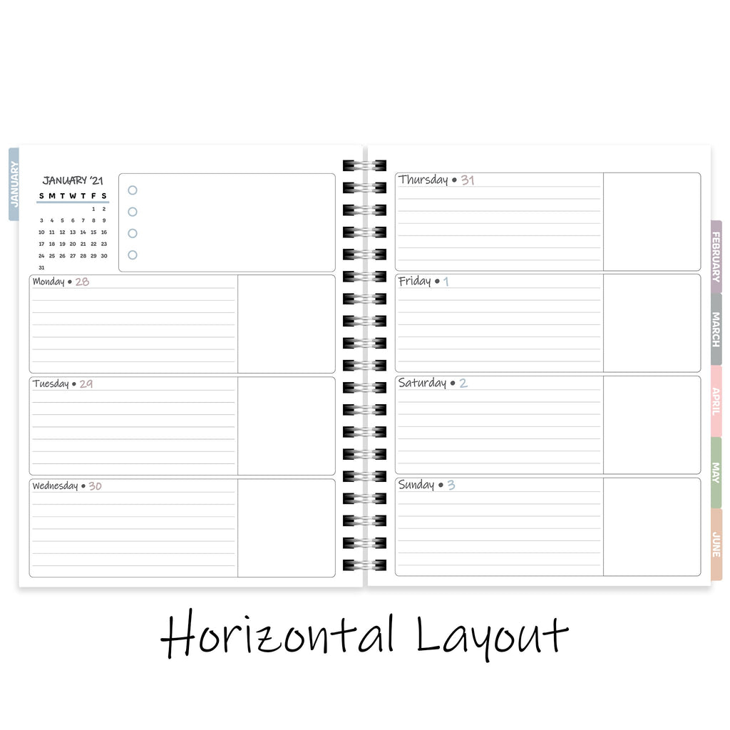 Geometric Arrows Weekly Planner, 7"x9" – The Journal Effect