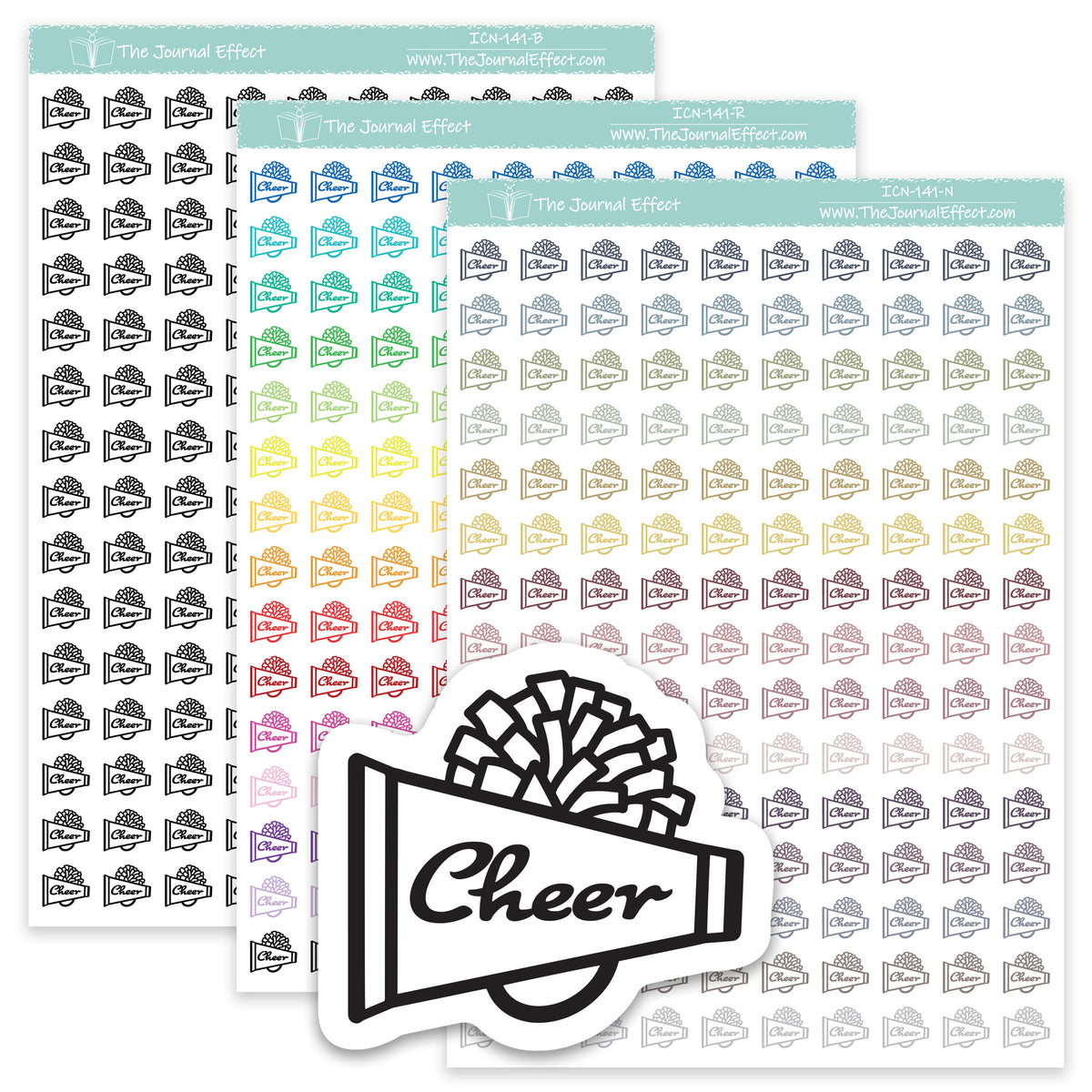 Cheerleading Mini Icon Stickers – The Journal Effect